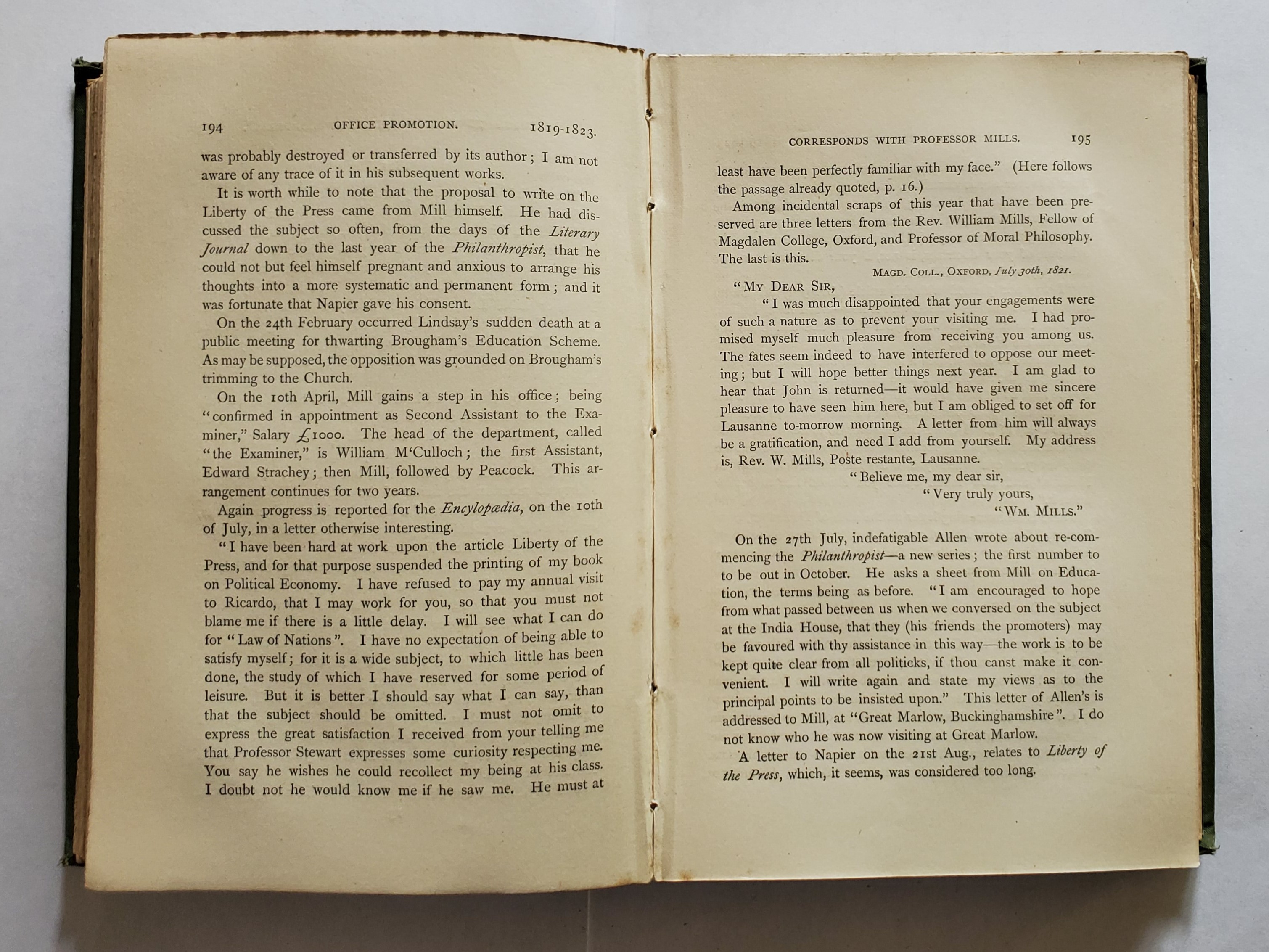 Alexander BAIN ~ James Mill. A Biography.